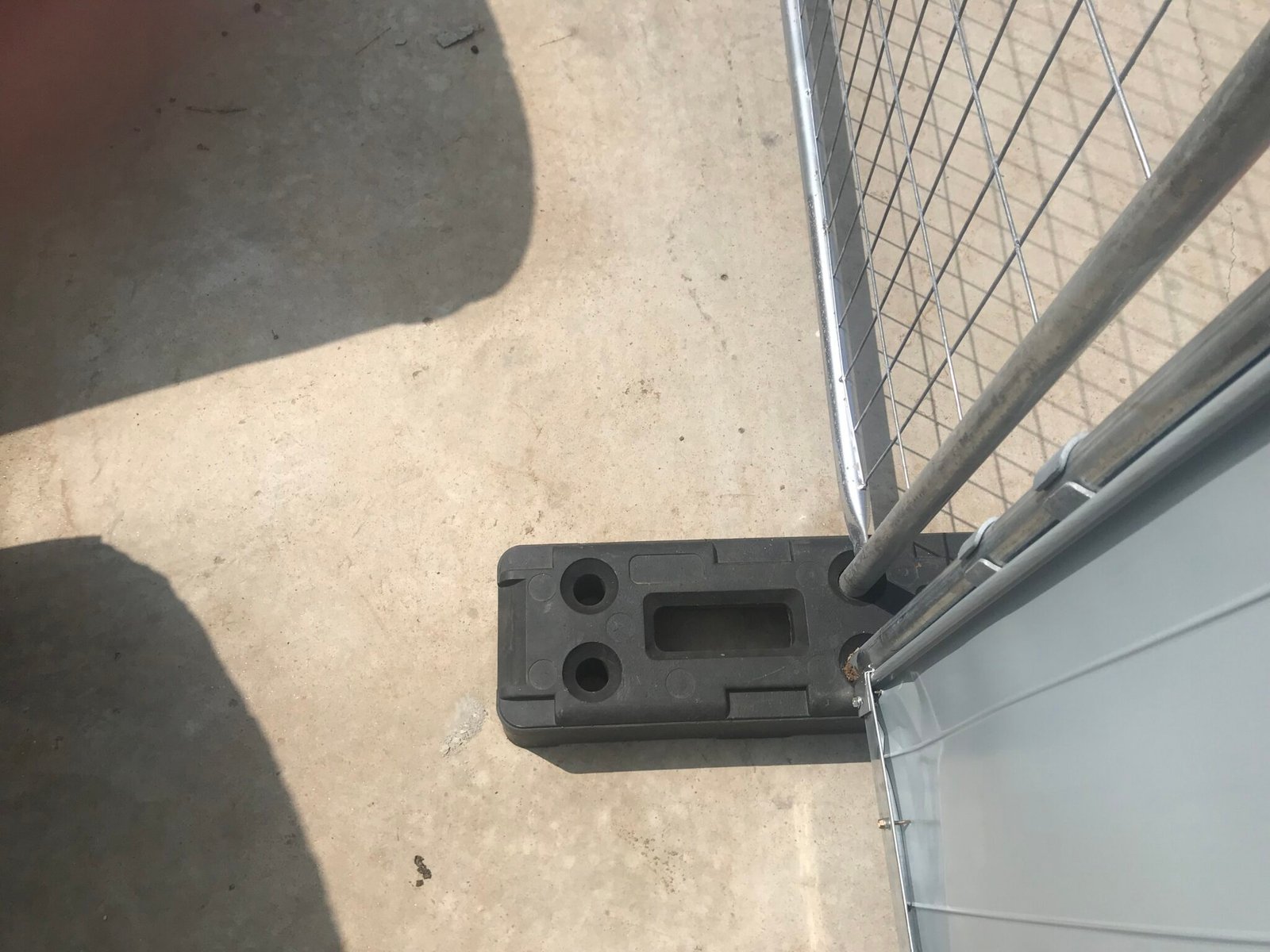 Recycled Rubber Temporary Fence Feet - Eco-Friendly by BMP